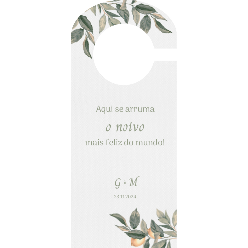 Tag Porta do Noivo Giulia – Ponto e Papel